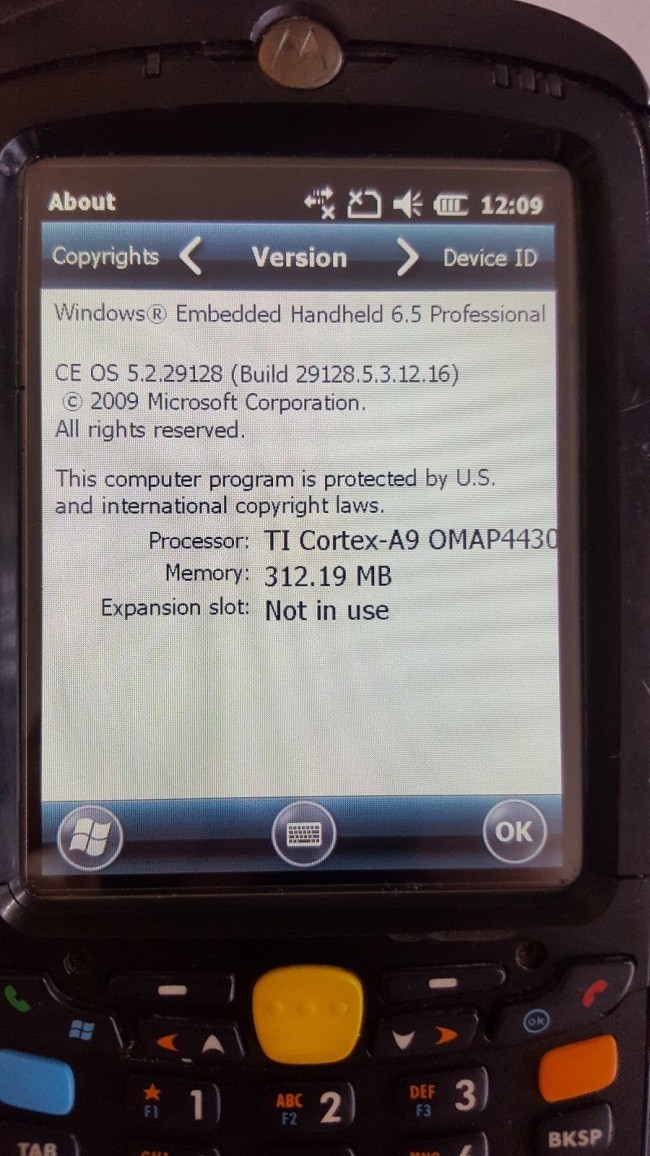 PDA Barcode Scanner MC67NA MC67NA-PDABAB00300 For Motorola Handheld ...