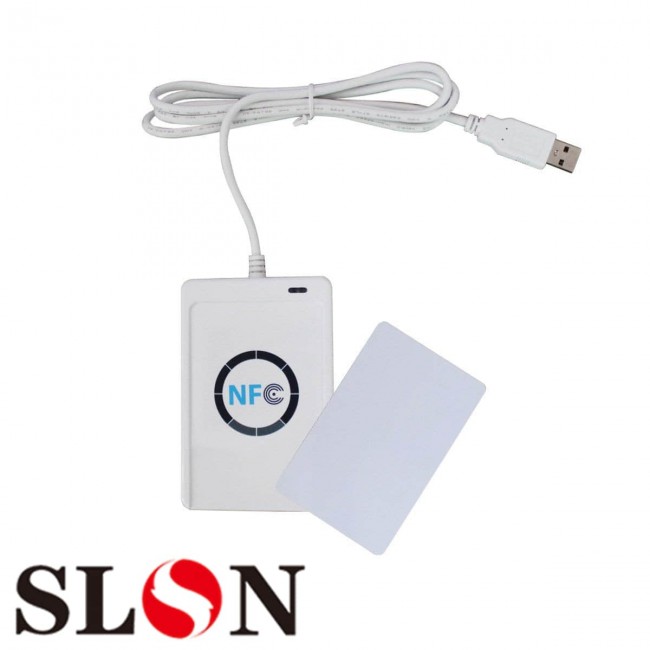 ETEKJOY ACR122U NFC RFID 13.56MHz Contactless Smart Card Reader Writer ...