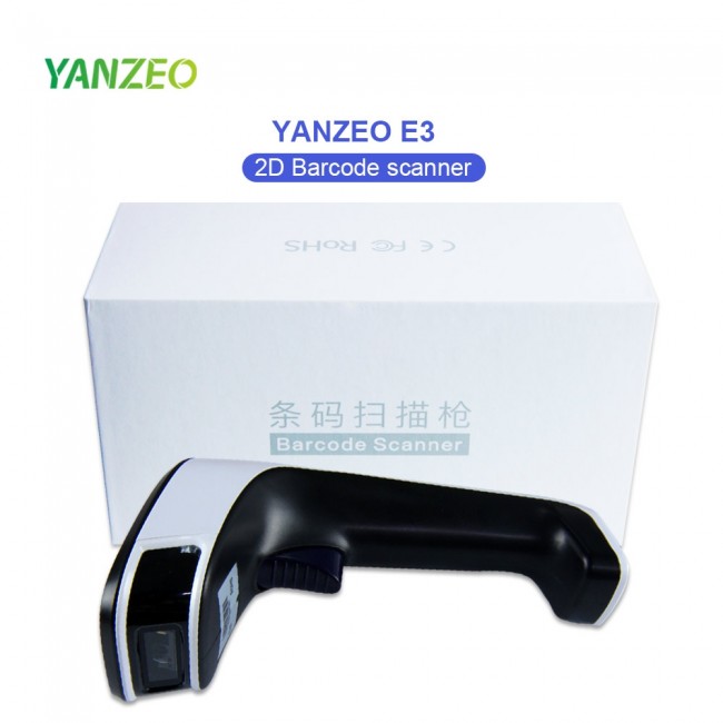 Yanzeo E3 1D/ 2D Scan Gun Handheld Barcode Scanner USB Bar Code/QR Code ...