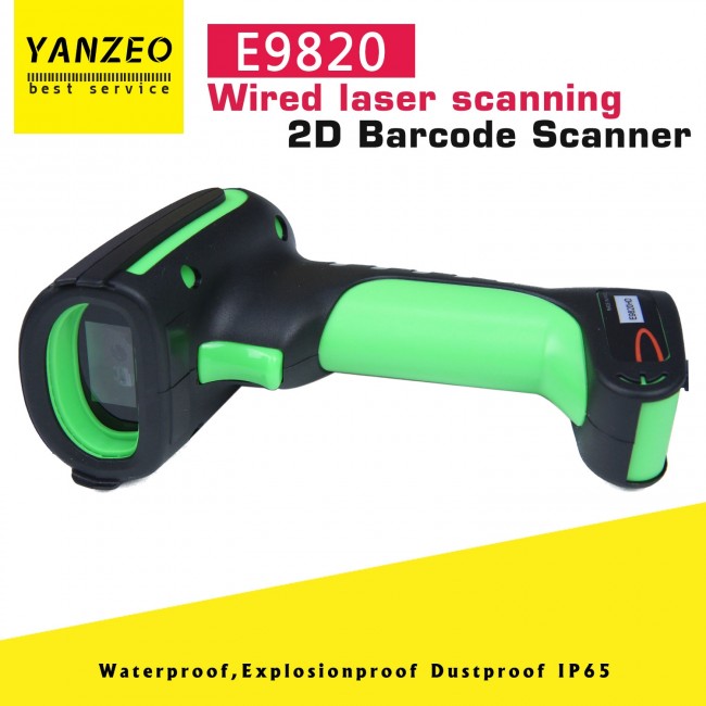 Yanzeo E9820 Industry Handheld 2D Imaging QR Barcode Scanner HD Bar ...