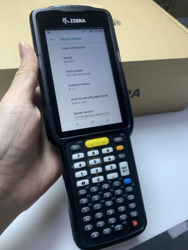 Zebra MC330K-SE4HA3US Android 8.x AOSP with MX, IP54, 47 Key Barcode ...